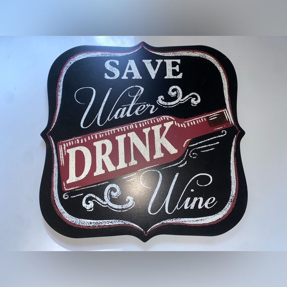 Hobby Lobby | Wall Decor | Save Water Drink Wine Sign Wine Wood Sign ...
